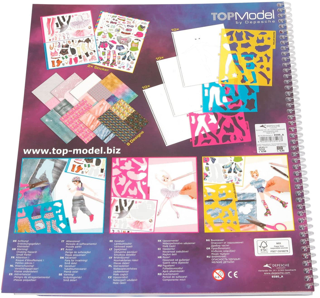 Top Model Dance Colouring Book